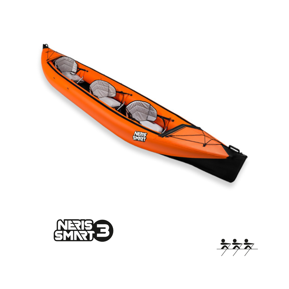 Smart-3 | Foldable Framed Kayak for Three People – Neris Adventures